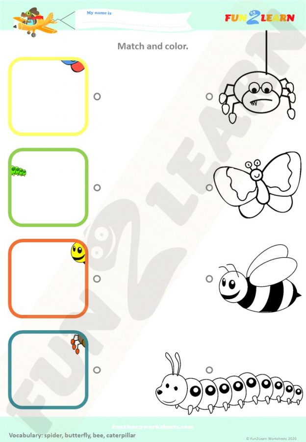 Bugs and Insects Song | Free Worksheet | Dream English Kids - Fun2Learn