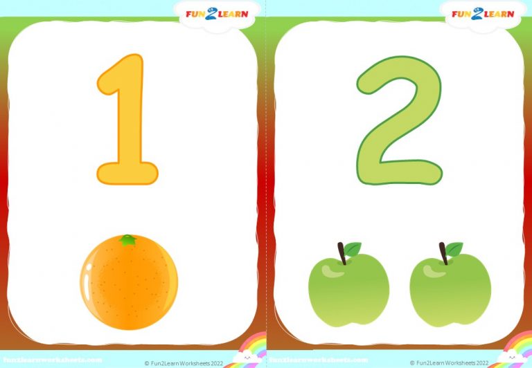 Counting Fruit Song | Free Fruit & Numbers Flashcards - Fun2Learn